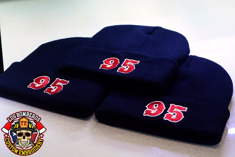 Custom Fire Station Beanie - Firefighter Beanie - Fire Fighter Beanie ...