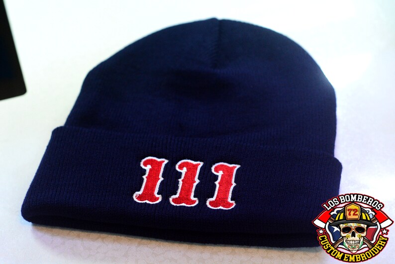 Custom Fire Station Beanie Firefighter Beanie Fire Fighter | Etsy