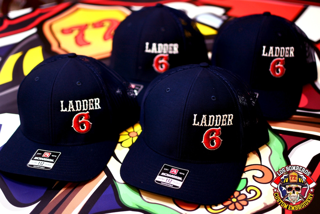 Apparatus W/ Station Number - Richardson 112 Navy Snapback - Made by ...