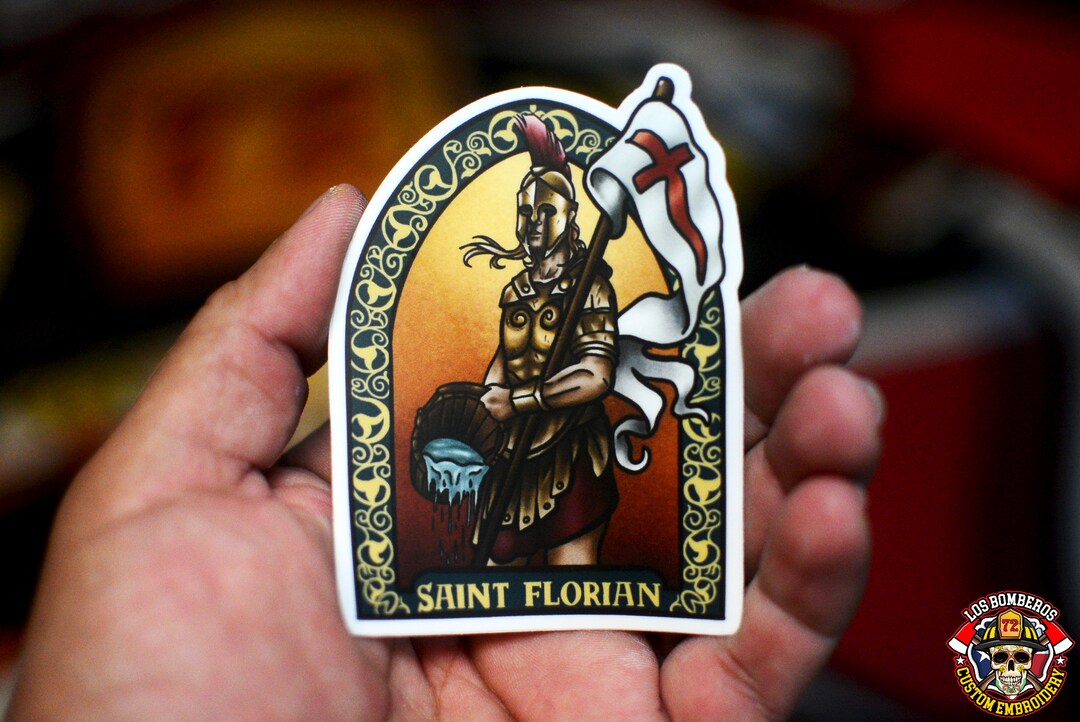 Saint Florian Firefighter Sticker - Firefighter Stickers - Free ...
