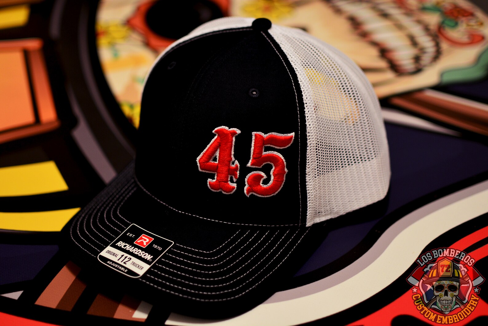 Firefighter Station Number Custom Baseball Cap Richardson - Etsy
