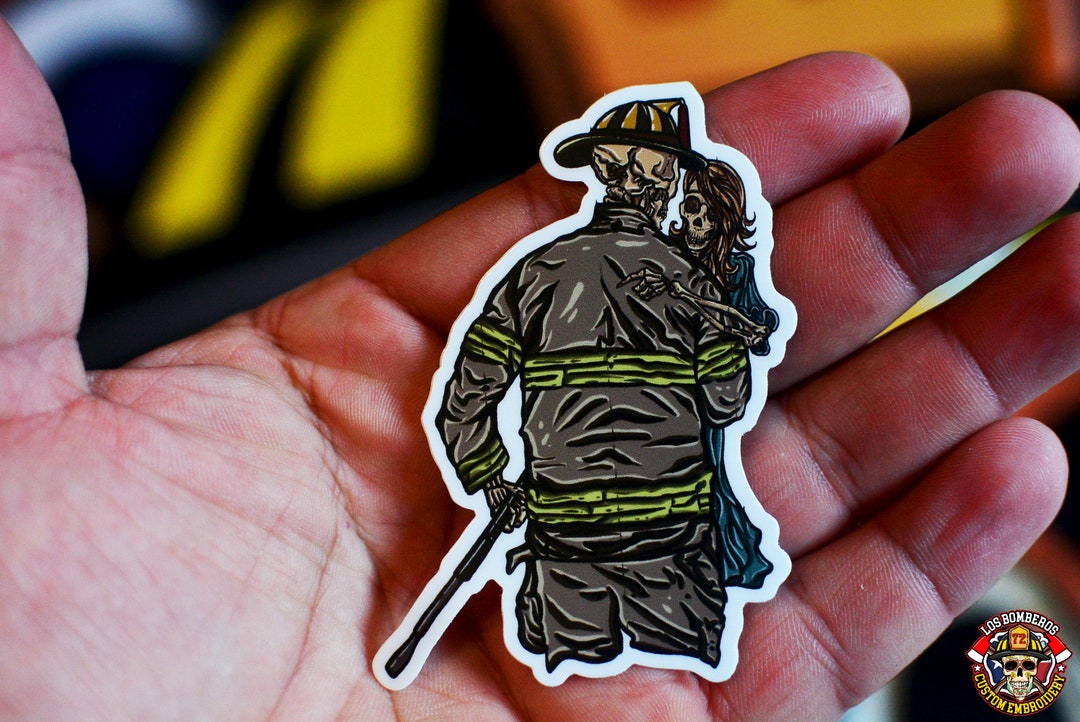 The Rescue Firefighter Sticker - Etsy