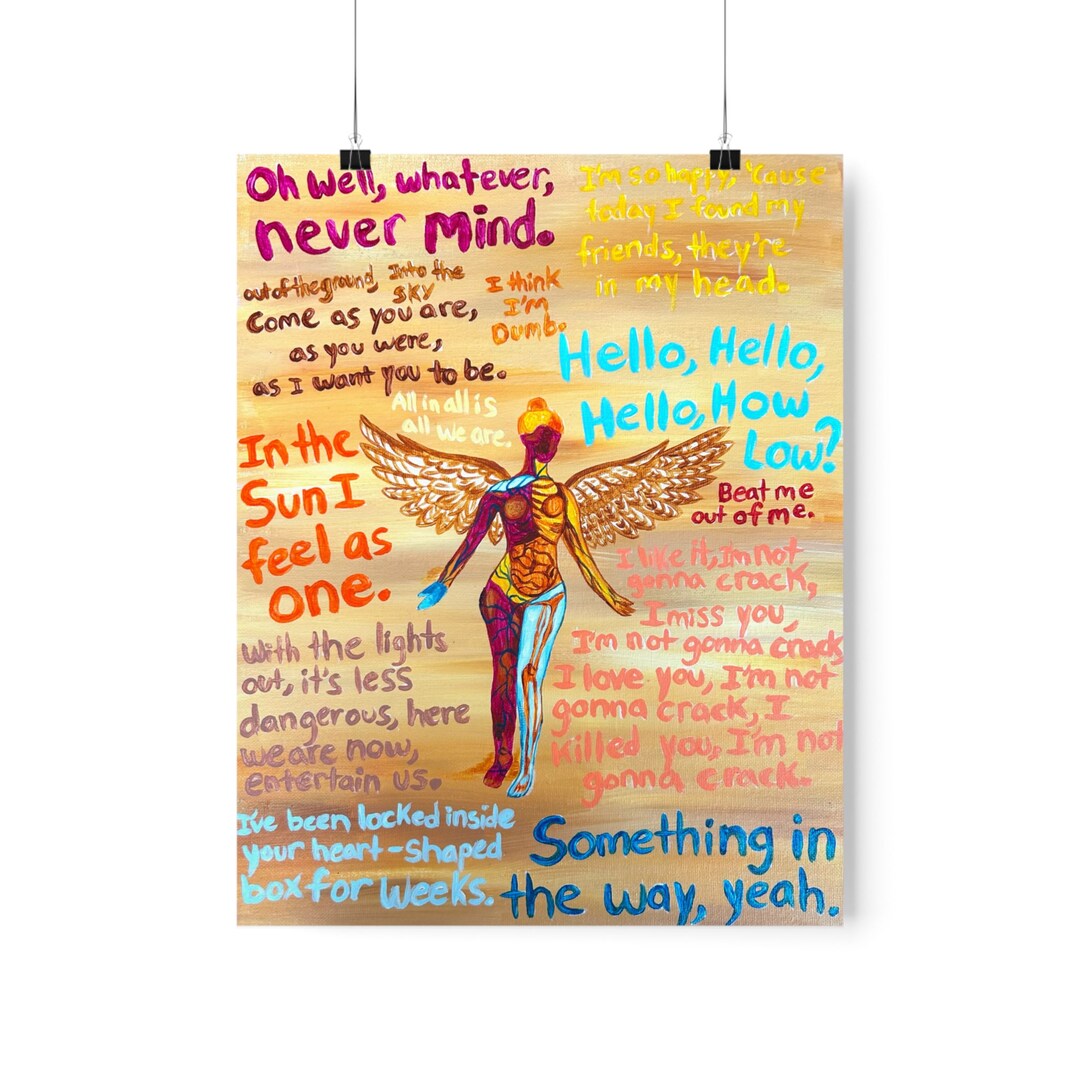 Nirvana Poster Room Decor Trippy Wall Art for Dorm - Etsy Australia