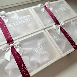 Personalized Empty Gift Boxes for Bridesmaid Proposal , Custom Bridal ...