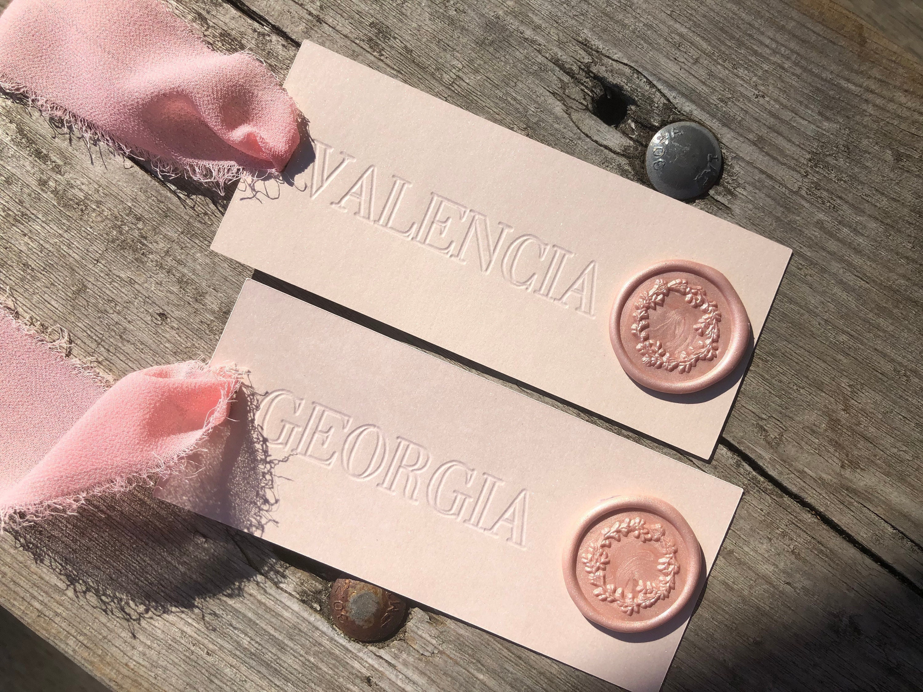 Personalized Bridesmaid Dress Name Tags Custom Debossed - Etsy