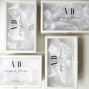 Personalized Wedding Favor Boxes: Custom Bridal Party Gift - Etsy