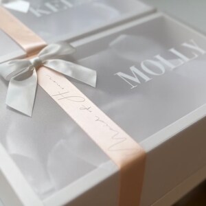 Personalized Empty Gift Boxes for Bridesmaid Proposal , Custom Bridal ...