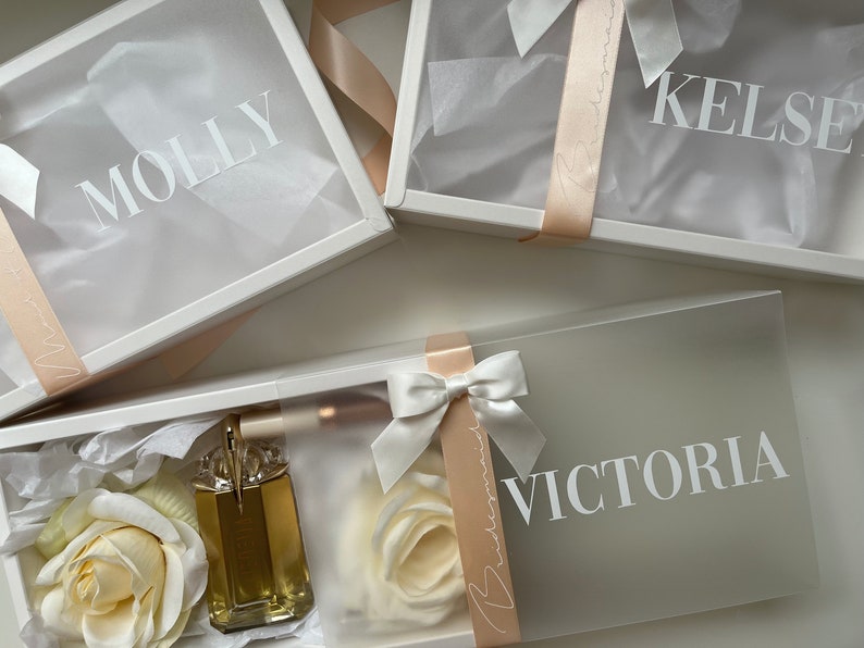 Personalized Empty Gift Boxes for Bridesmaid Proposal Custom - Etsy