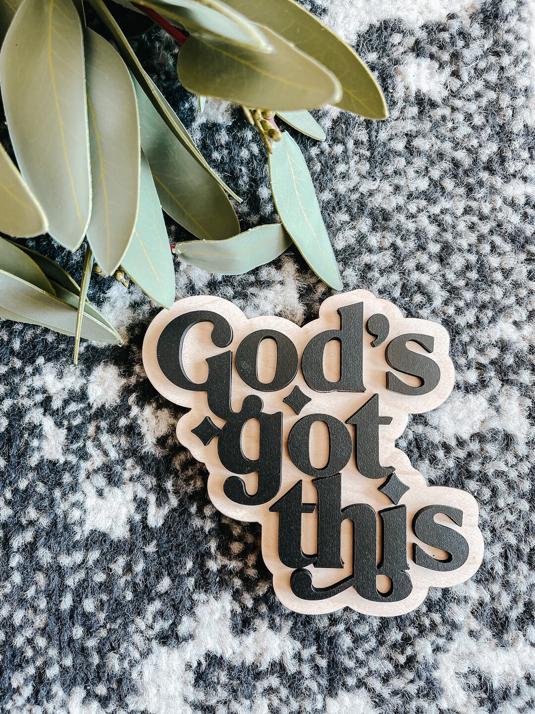 God's Got This Magnet: 3D Wood Scripture Plaque - Etsy