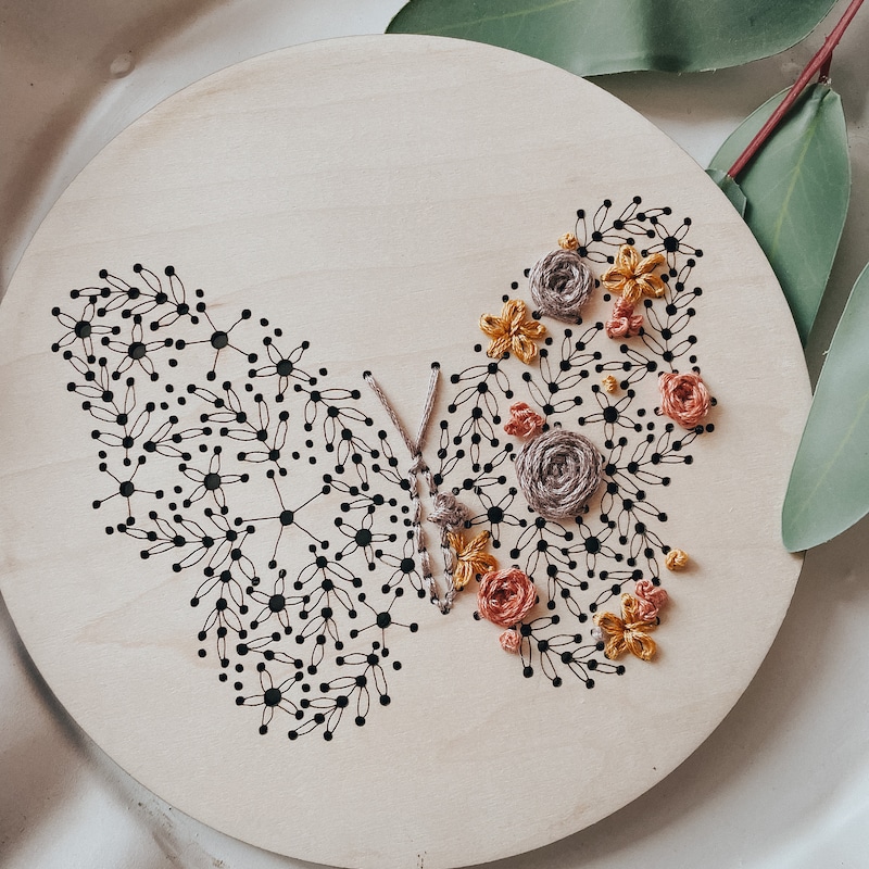 Embroidery on Wood - Etsy