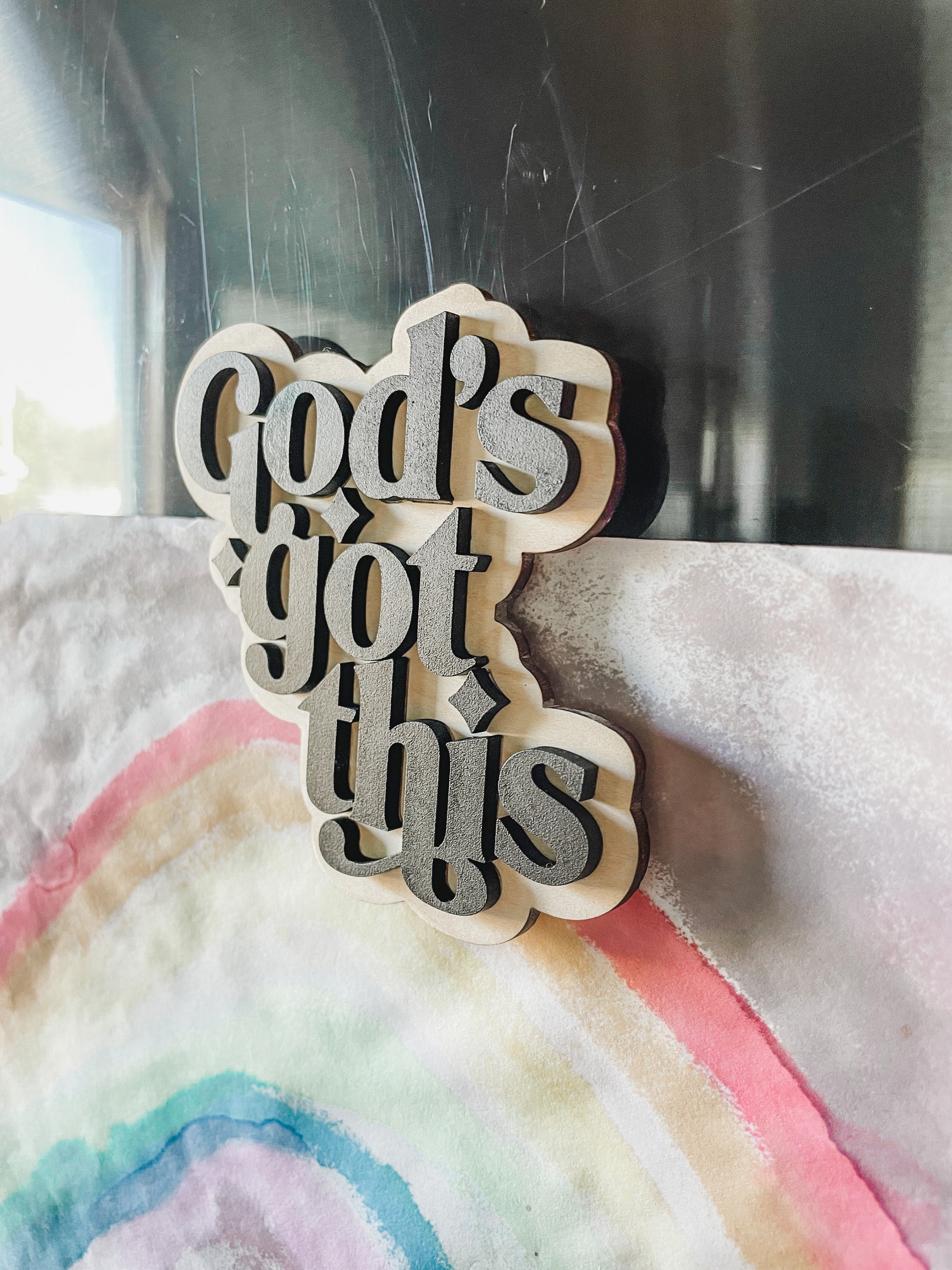 God's Got This Magnet: 3D Laser Cut Christian Decor - Etsy