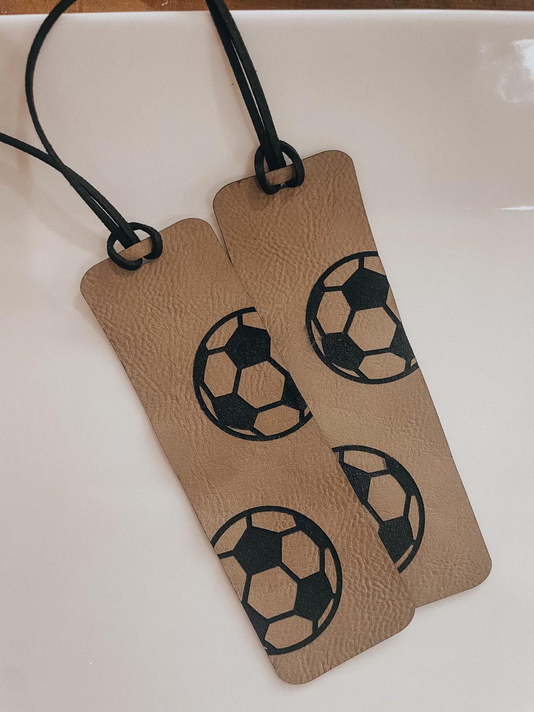 Leather Bookmark | Soccer | Page Keeper | Book Lover | Reader Gift ...