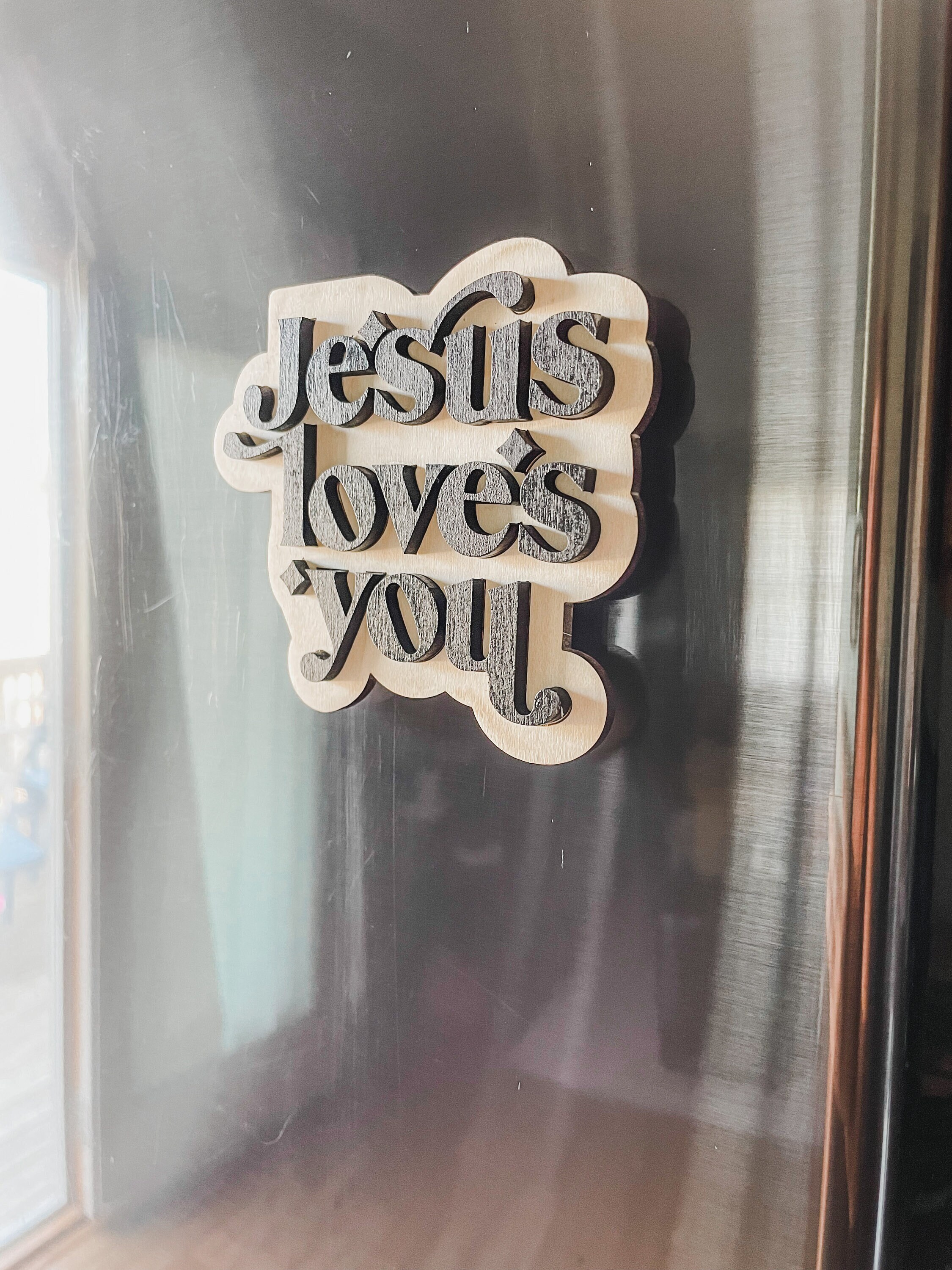 Magnet: Jesus Loves You | Fridge | Refrigerator | Christian | Jesus ...