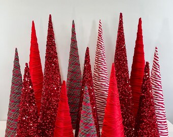Red Feather Tree Christmas Trees for Holiday Events and - Etsy