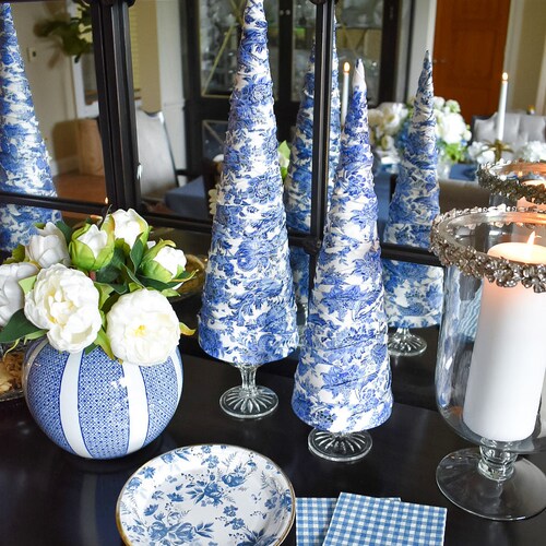 Chinoiserie Plaid Wreath Sash Christmas Tree Door Wreath - Etsy