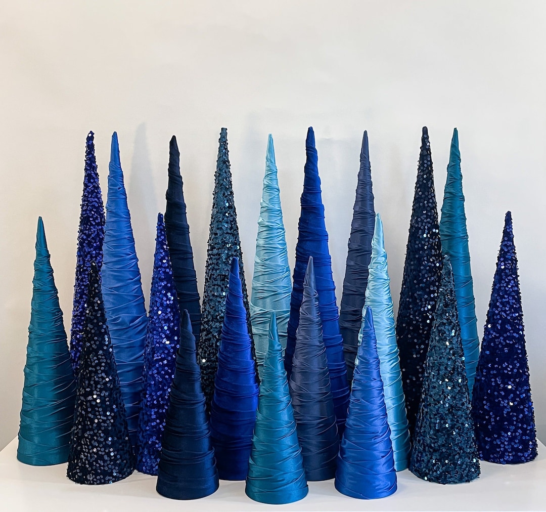 Blue Trees,sold Individually - Etsy
