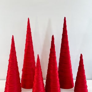 Valentine Cone Tree: Handmade Fabric Table Decor, (sold Individually ...
