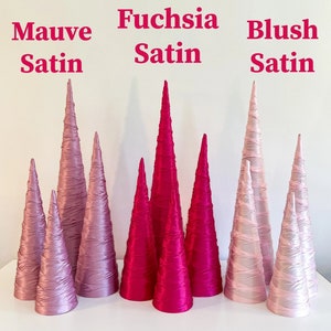 Valentine Cone Tree: Handmade Fabric Table Decor, (sold Individually ...