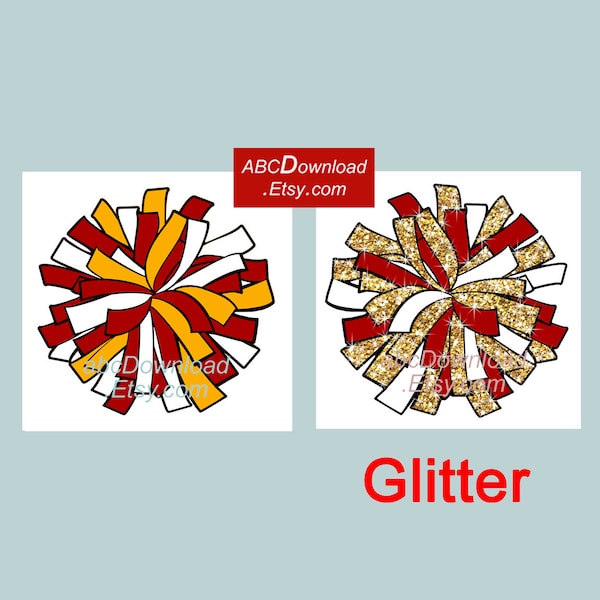 Pom Poms Clipart - Etsy