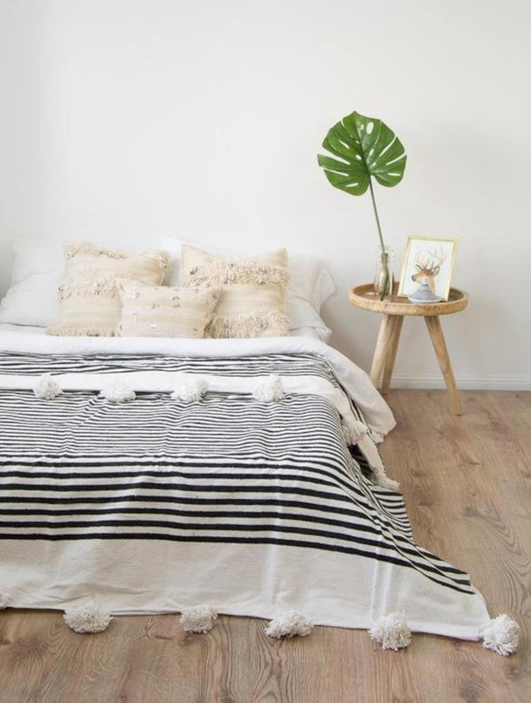 Schöne handgemachte Decke aus Baumwolle, Boho-Küken-Decke, Strand-Decke ...