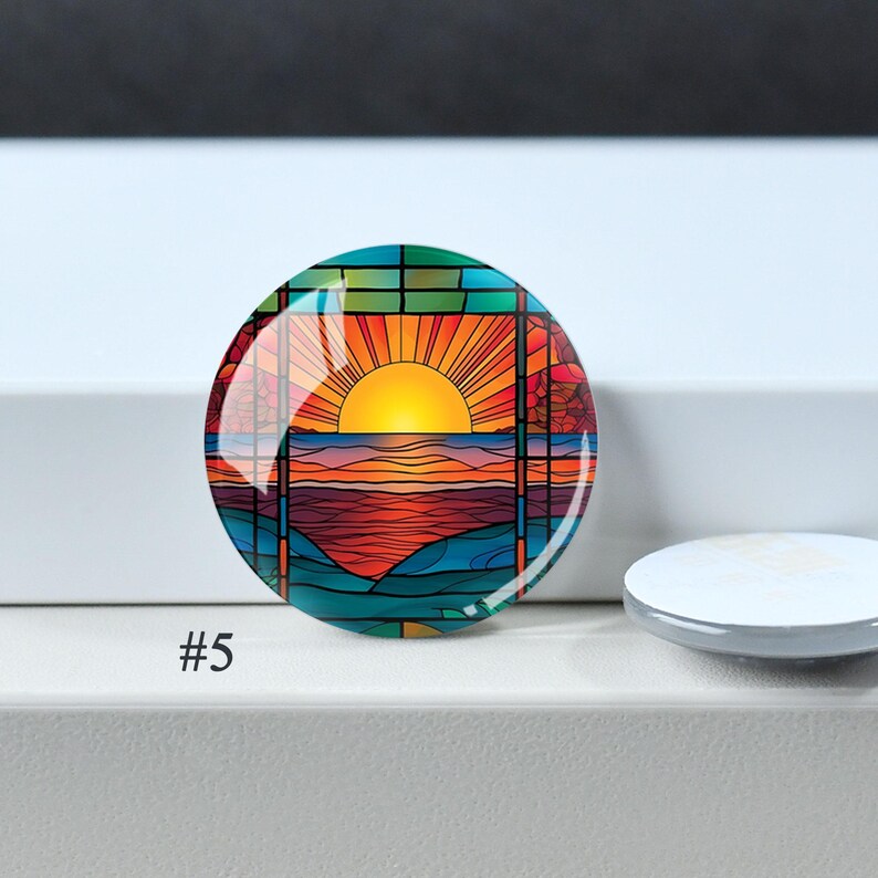 Stained Glass Image Cabochon,forest Glass Dome,10mm 12mm 14mm 16mm 18mm ...