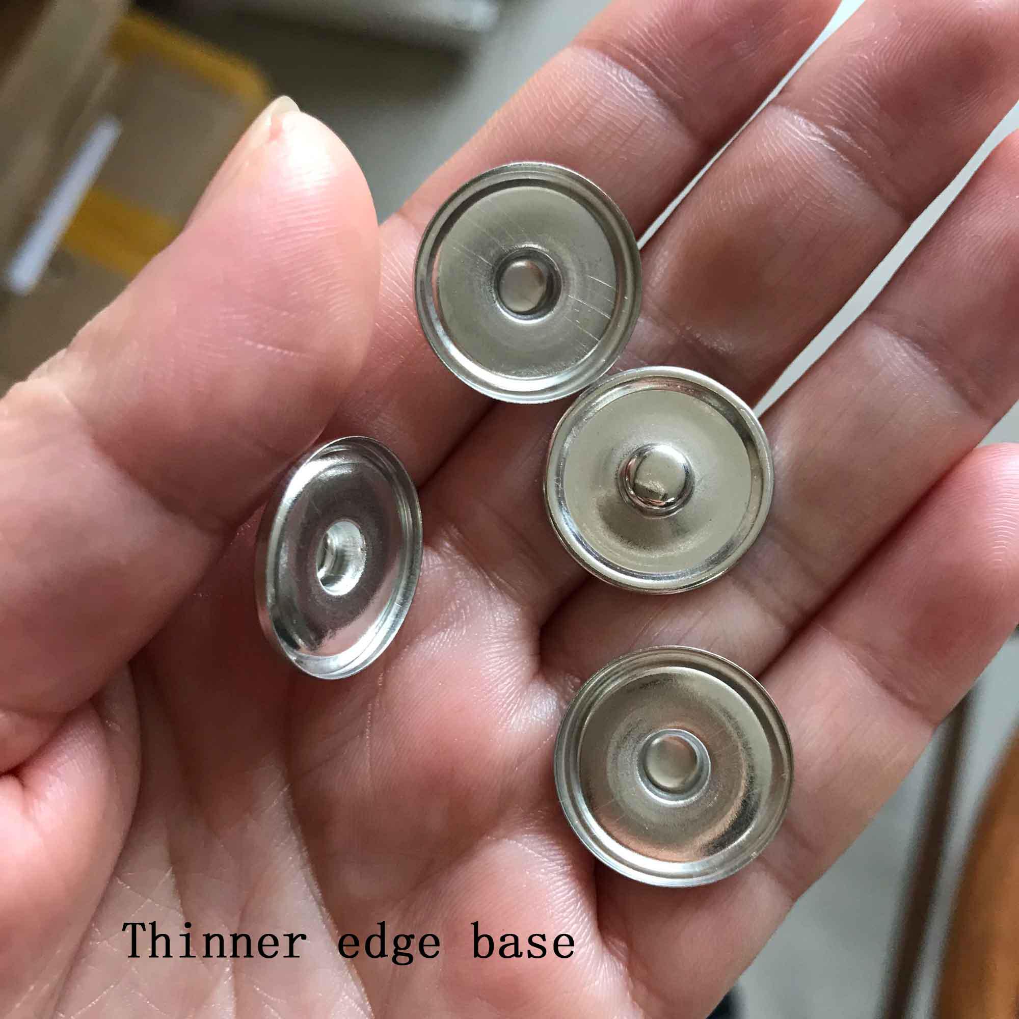 DIY Snap Button Base in 12mm/ 18mm/ 20mm ,photo Glass Cabochon Ginger ...
