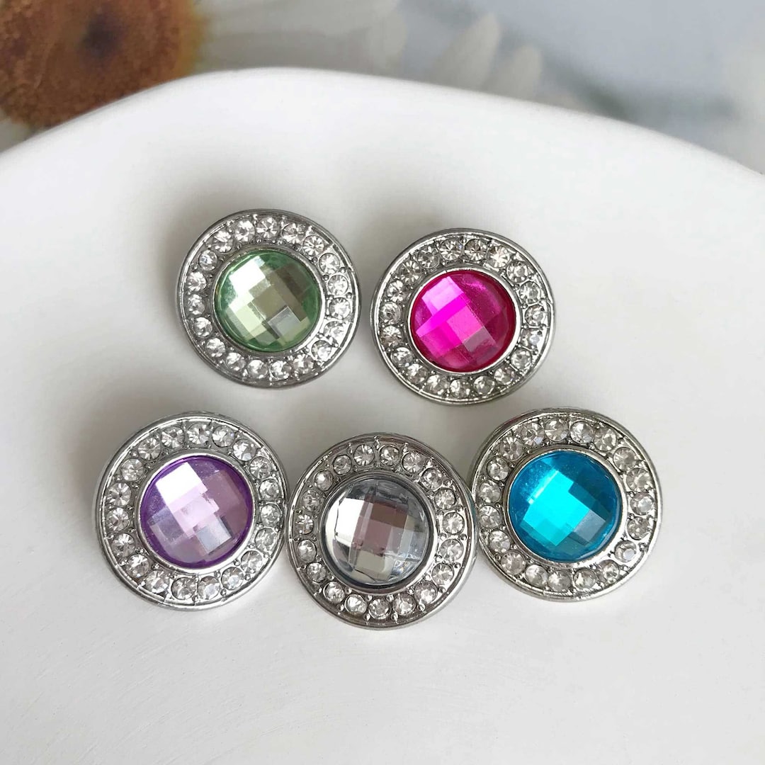 Birthstone Snap Buttons, 18mm / 20mm Crystal Ginger Snap Jewelry,noosa ...