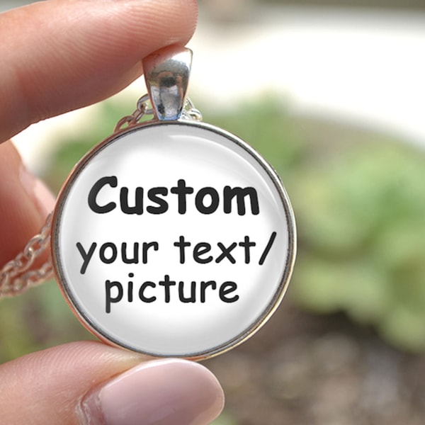 Custom Glass Pendant - Etsy