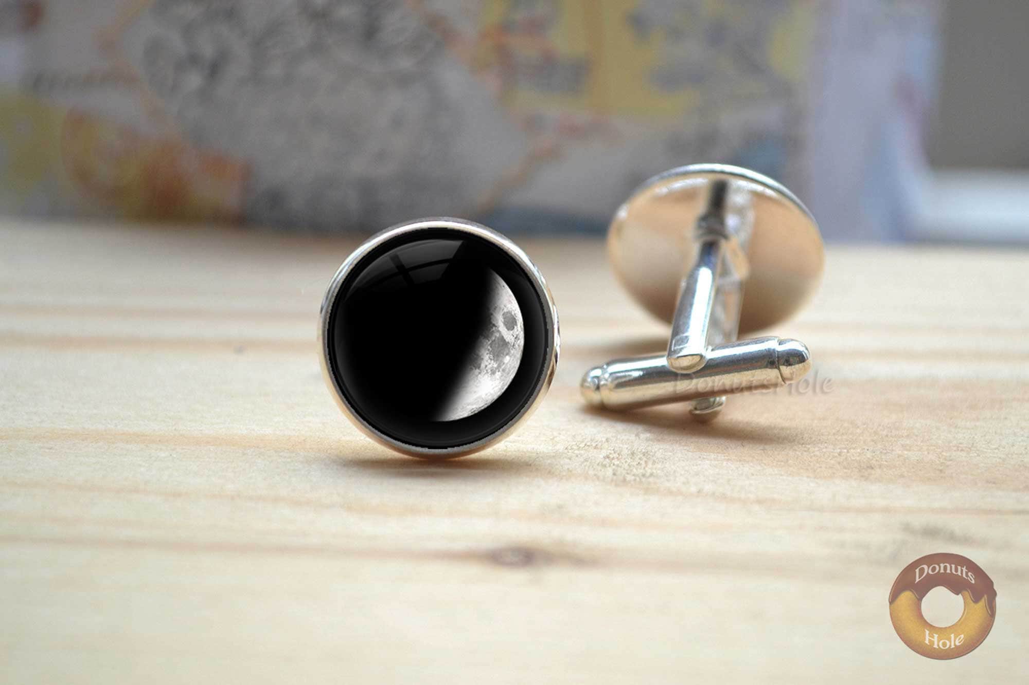 Customize Moon Phase Cufflinks,personalized Lunar Phase Cuff Links ...