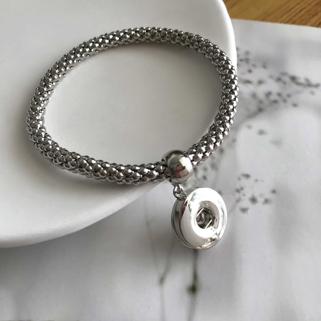 Snap Button Bracelet,diy Adjustable Bracelet for 18mm/20mm Ginger Snap ...