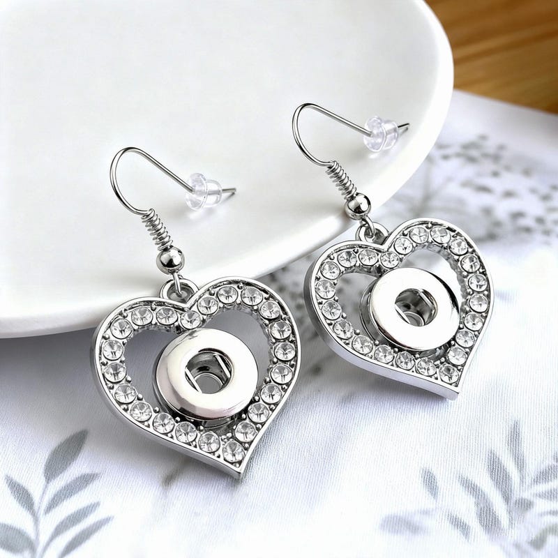 Snap Button Earrings - Etsy