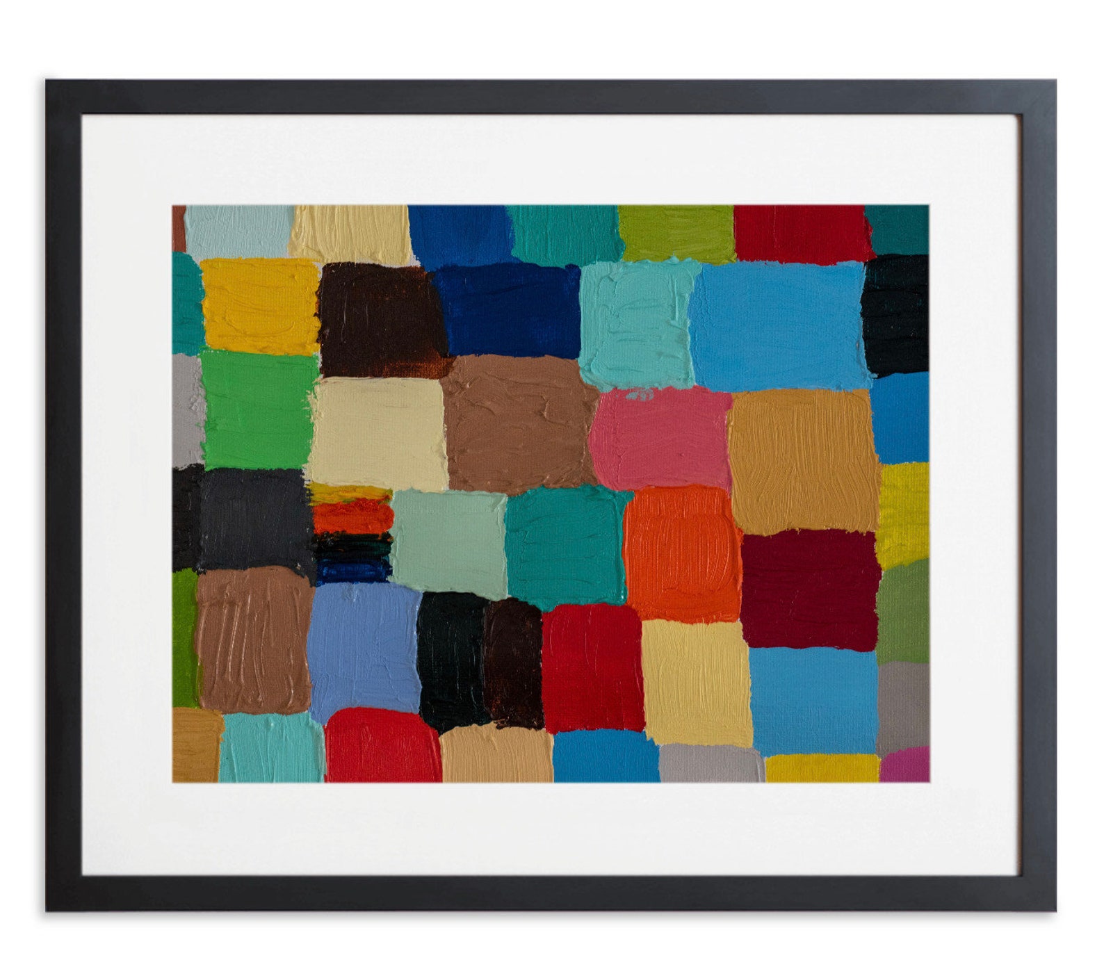 Printable Color Block Modern Art Download Oil Painting | Etsy