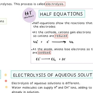 GCSE Chemistry Revision Paper 1 Notes Science GCSE Notes GCSE Student ...