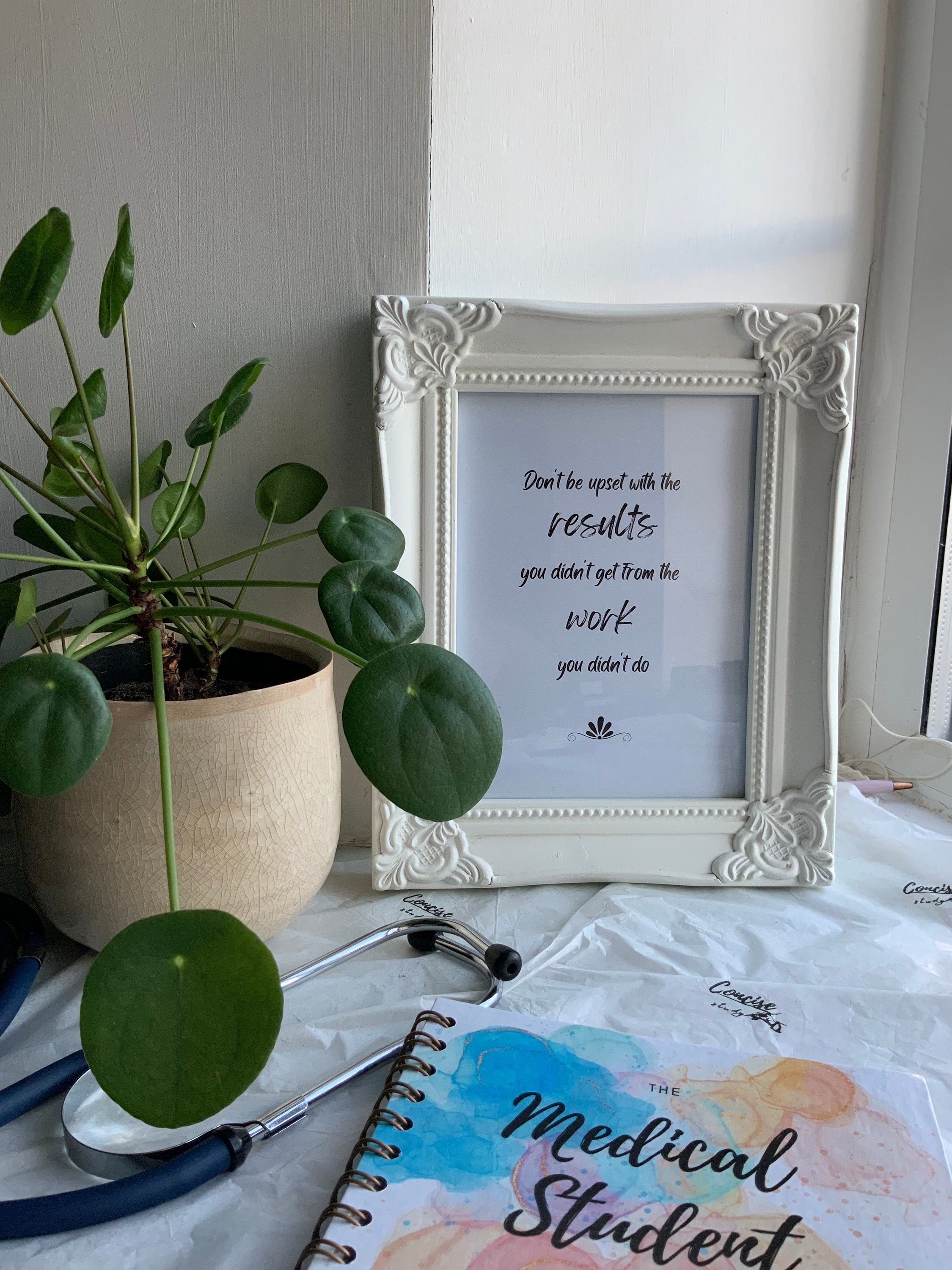 Motivational Wall Art Study Motivation Wall Art/print Minimalist Wall ...