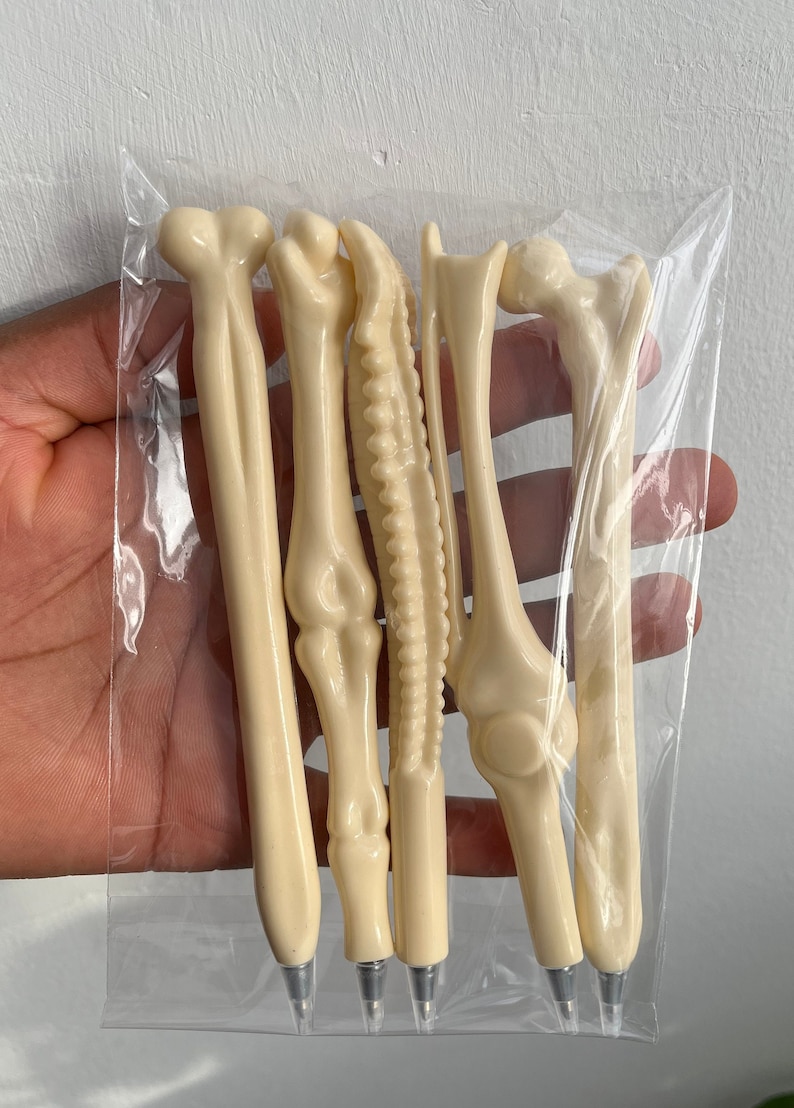 Bone Anatomy Pen Funky Human Skeleton Pen Black Ink Cute - Etsy