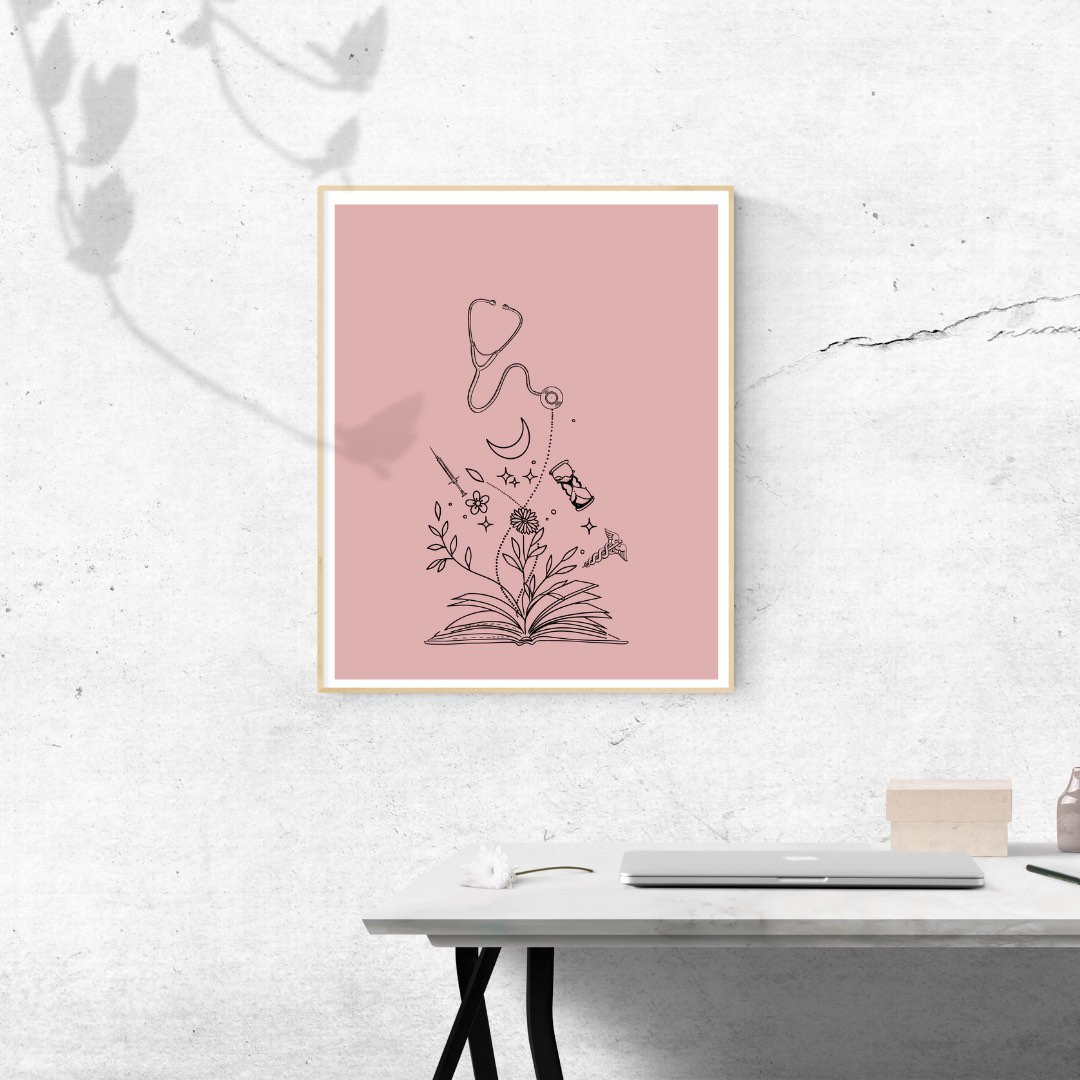 Future Doctor Wall Art |medical Student Wall Art| Student Office Art ...