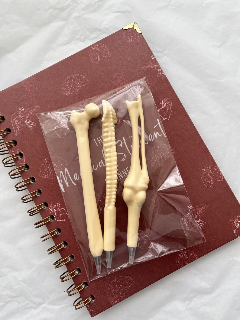 Bone Anatomy Pen Funky Human Skeleton Pen Black Ink Cute Gifts for ...
