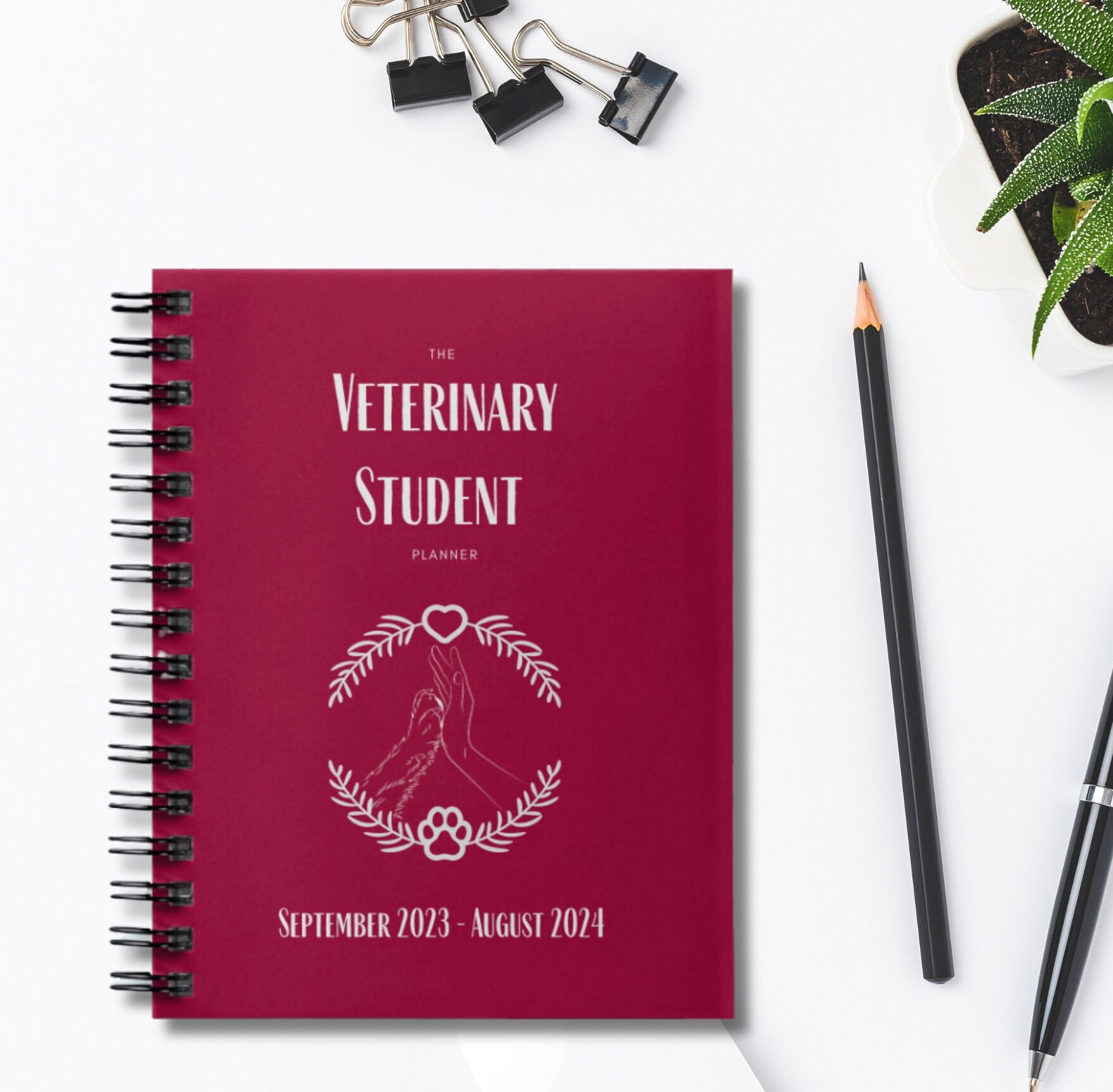 Student Vet Planner Sept 2024- Aug 2025 Dated Week-to-view A5 Academic ...