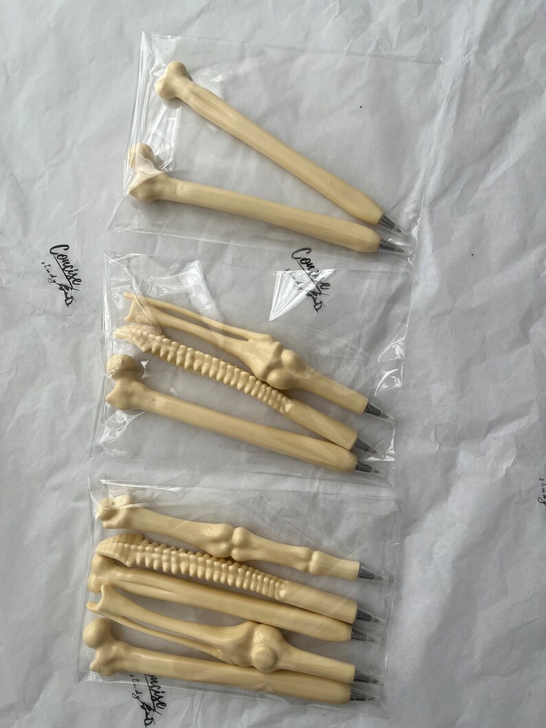 Bone Anatomy Pen Funky Human Skeleton Pen Black Ink Cute Gifts for ...