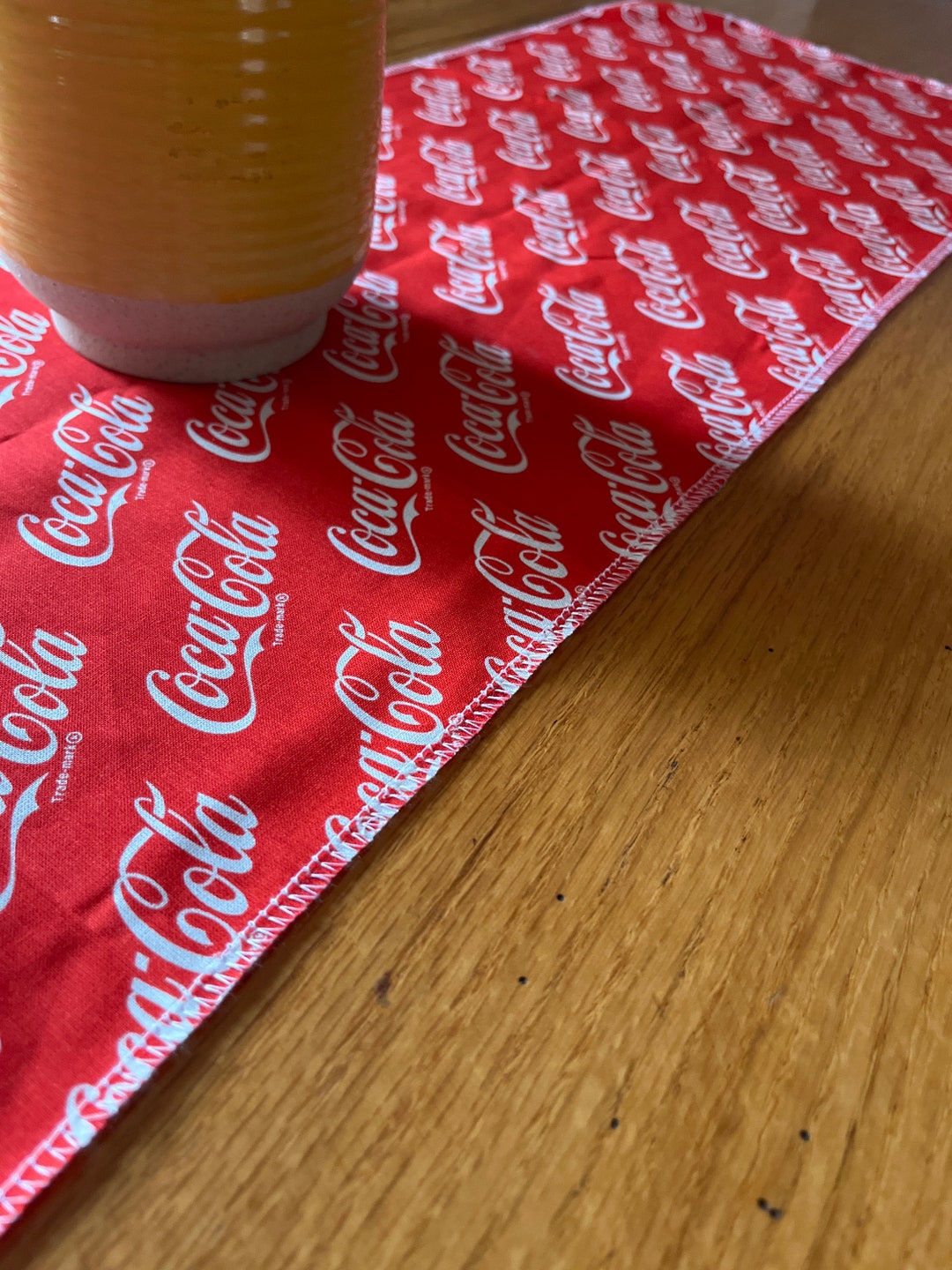 Runner Made With Coca Cola Material 12”x42” Table Runner Gift Idea New ...