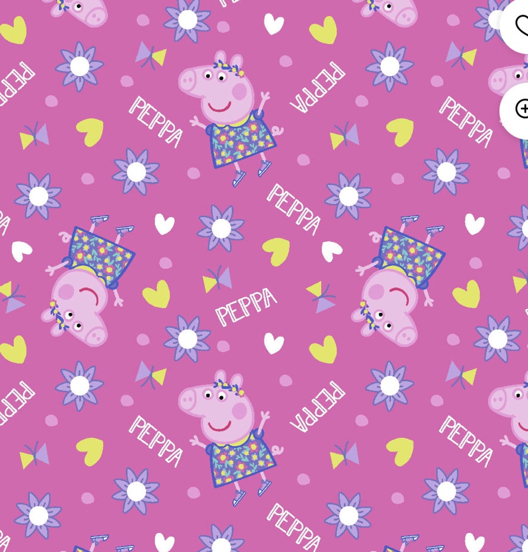 Valance Made With Peppa Pig Material 12”x42” Ruffle Top Decor Girls ...