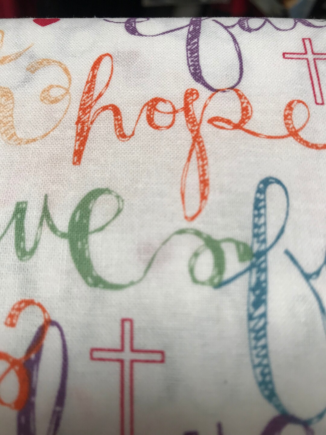 Faith Hope Text Runner . Religious Table Runner.12”x42” . Hangover Use ...