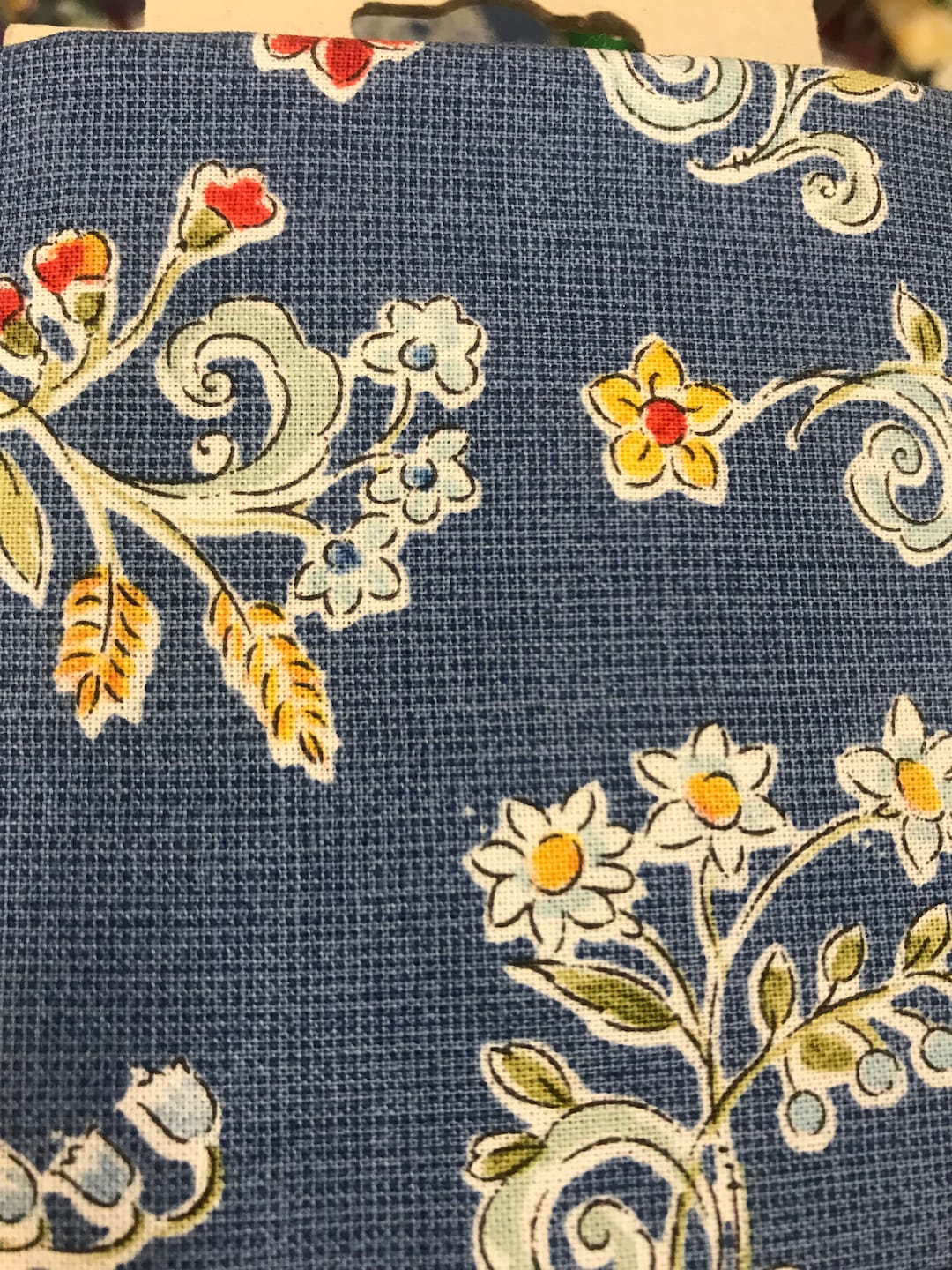 Spring Summer Blue Floral Runner Yellows 12” X42” so Cute Home Decor ...