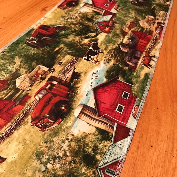 Red Truck Table Runners - Etsy