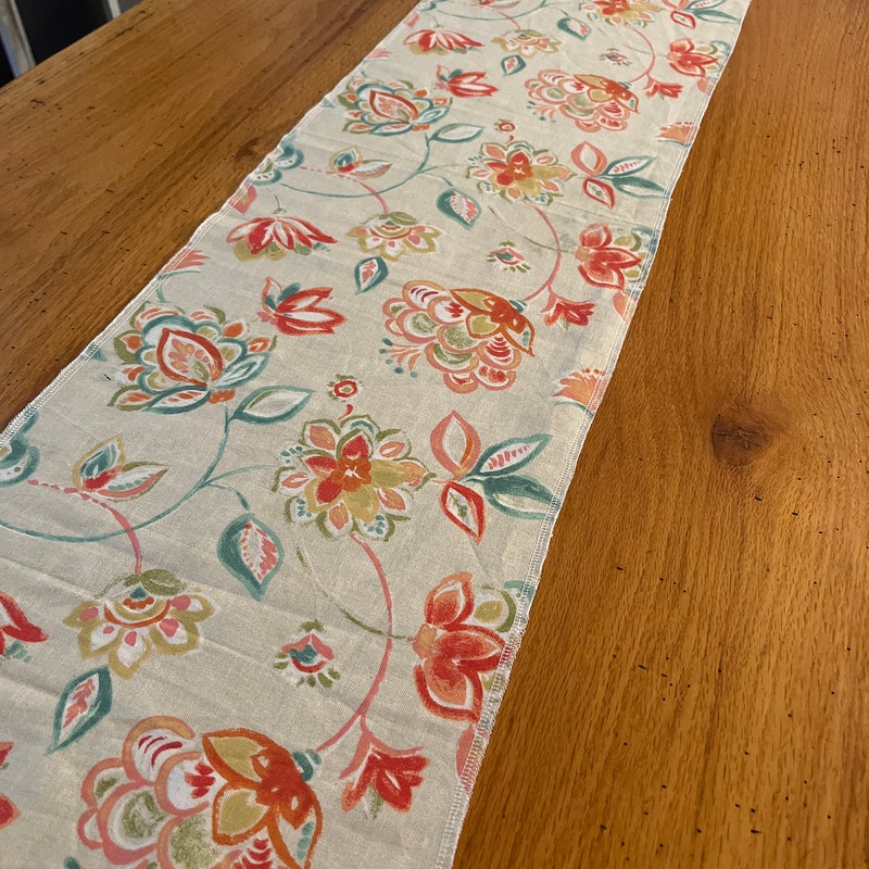 Peach Table Runner - Etsy