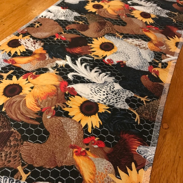 Rooster Table Runner - Etsy