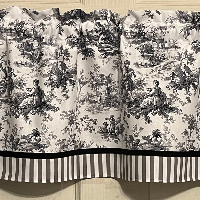 Toile Valance - Etsy