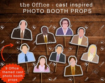 The Office TV Show Inspired Photo Booth Props. Tv Series - Etsy