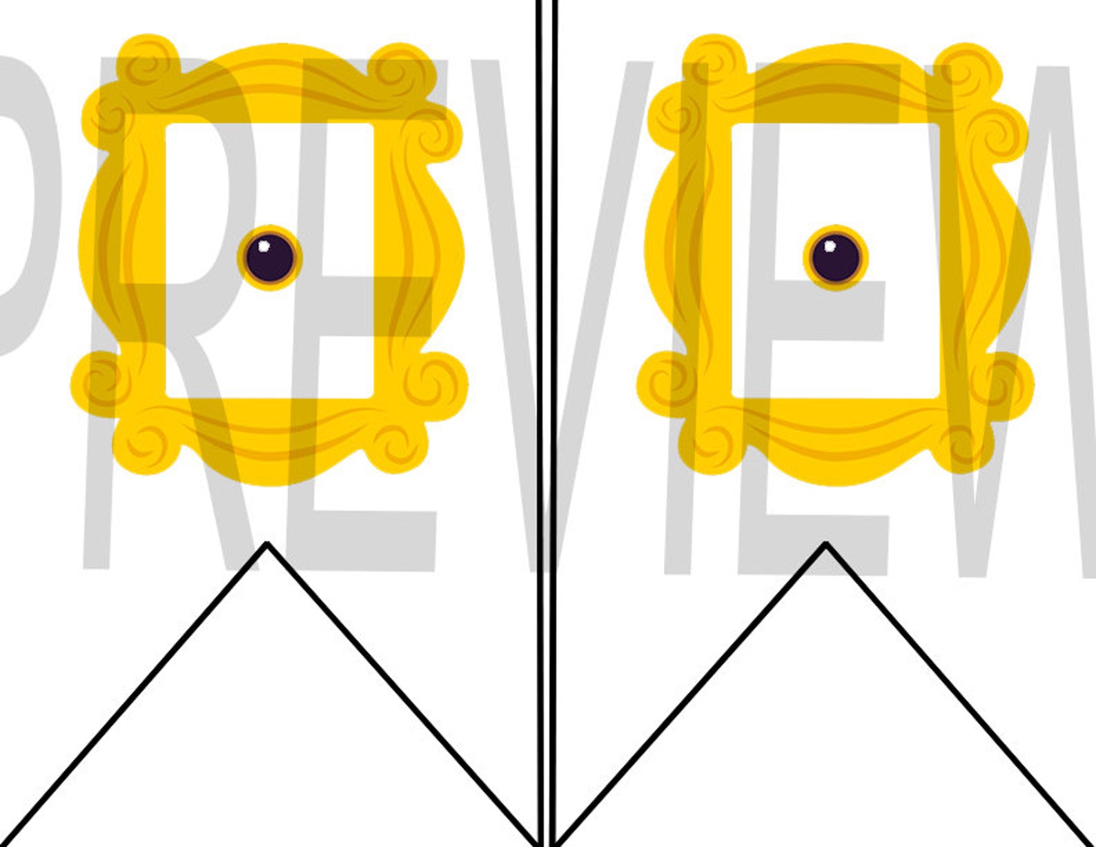 Friends Banner Full Alphabet | Etsy