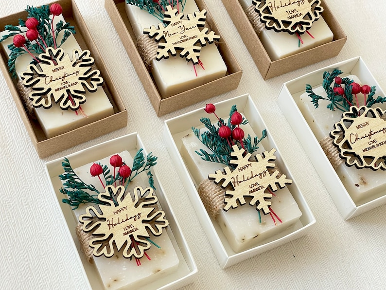 Christmas Scent Soap Favors Personalized Christmas Gifts - Etsy